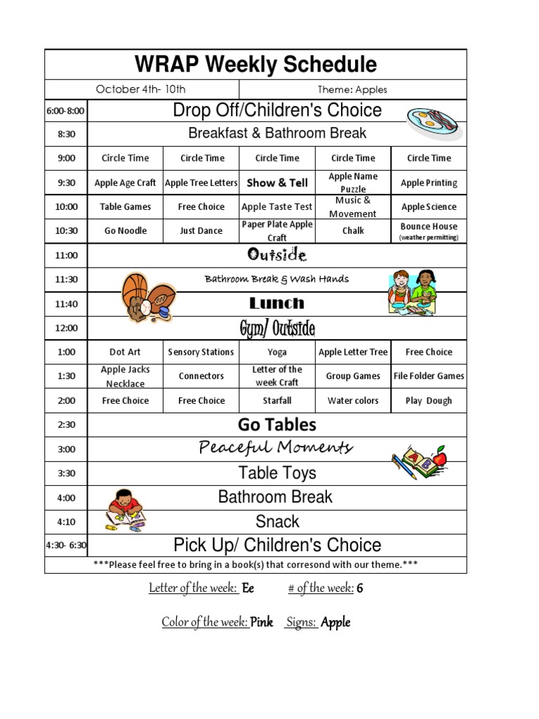 Apple Schedule | PDF