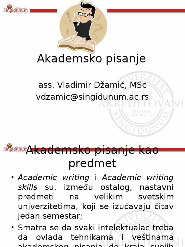 12 Vezbe II - Akademsko Pisanje | PDF