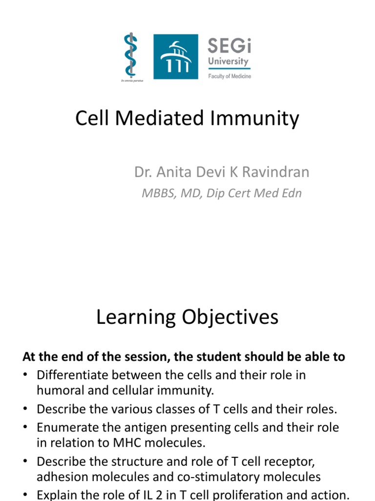A Comprehensive Overview of Cell Mediated Immunity: T Cell Activation ...