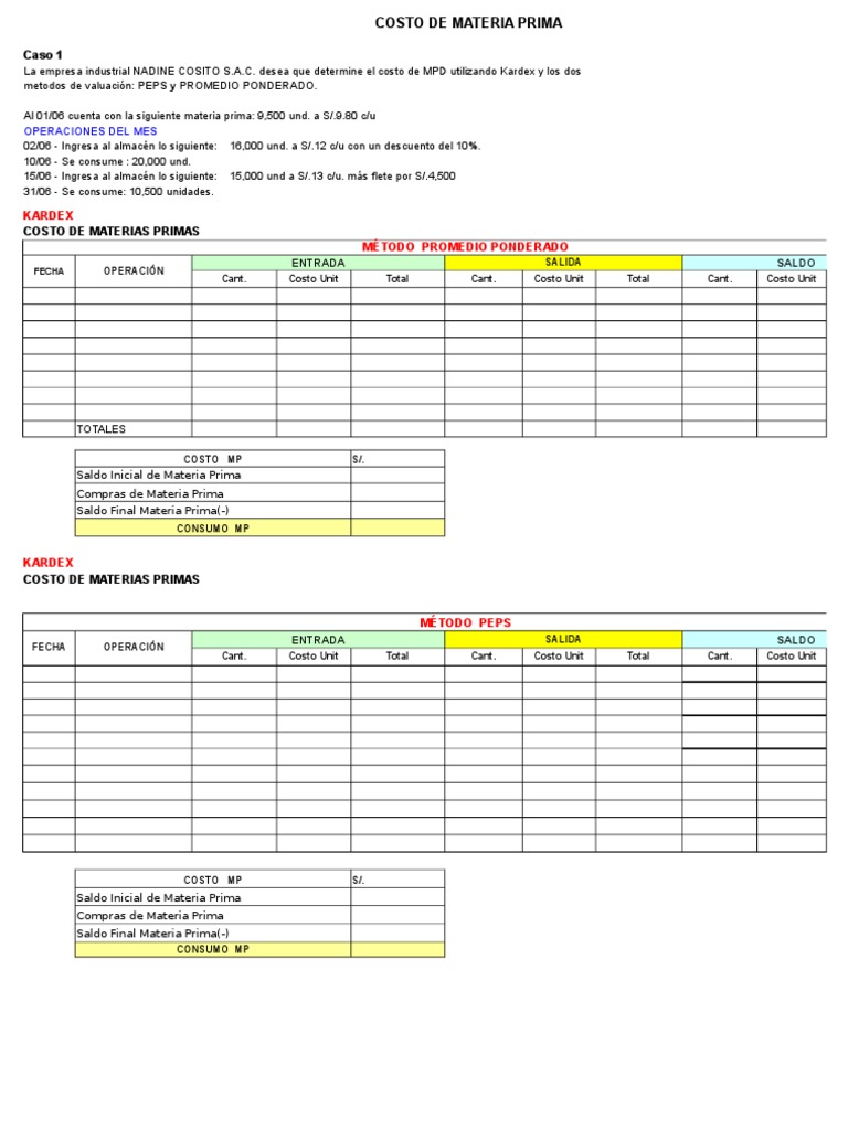 KARDEX Resuelto | PDF