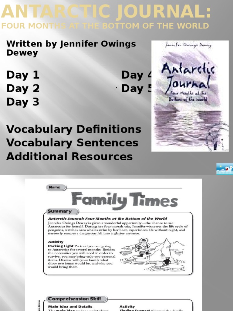 Antarctic Journal: Four Months of Discovery | PDF | Reading ...