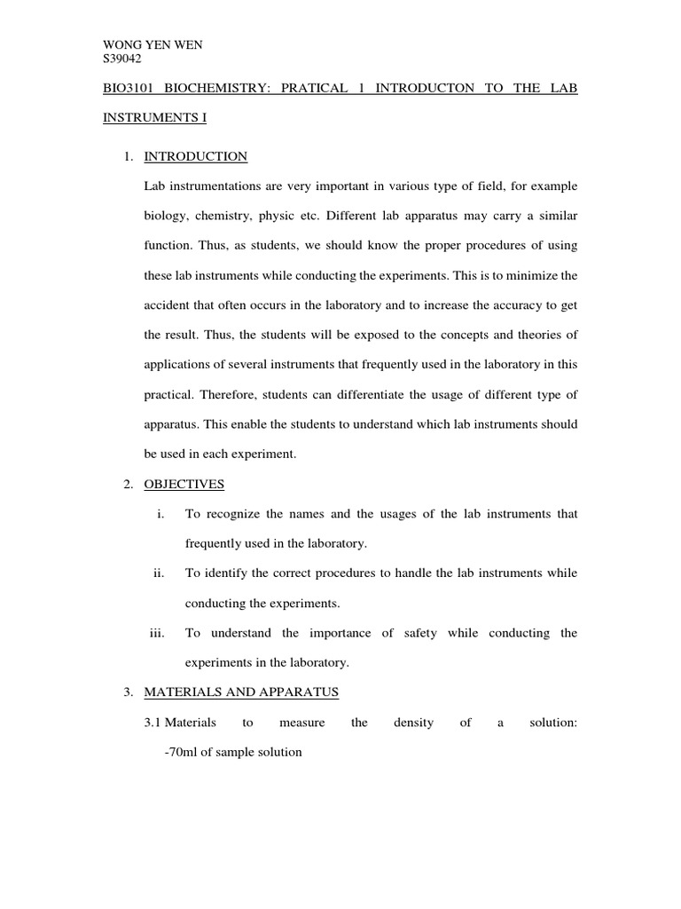 Introduction to Laboratory Apparatus | PDF | Ph | Absorbance