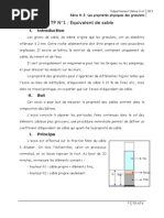 TP 3 M.D.C. L'équivalent de Sable | PDF | Matériaux de construction ...