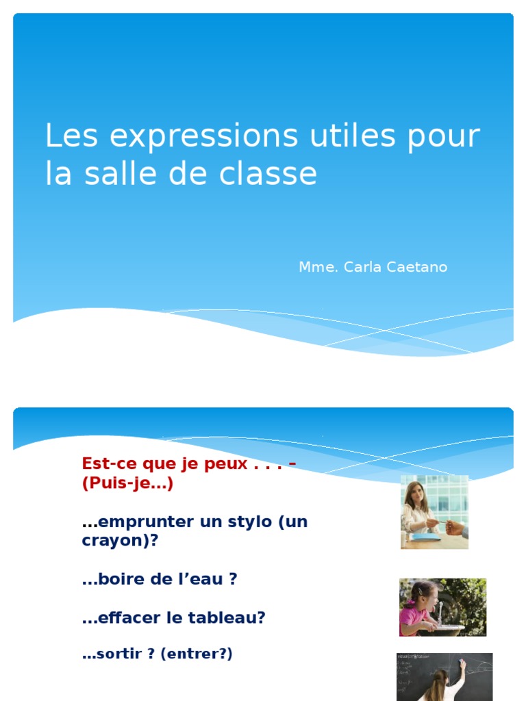 Les Expressions Utiles Pour La Salle de Classe | PDF