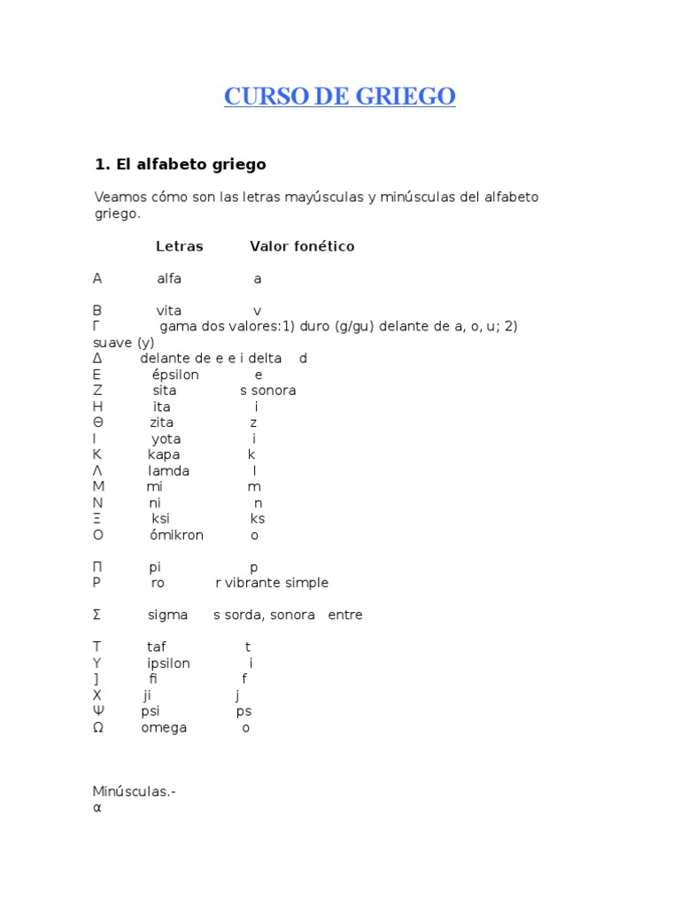 Curso de Griego Moderno | PDF | Género gramatical | Sustantivo