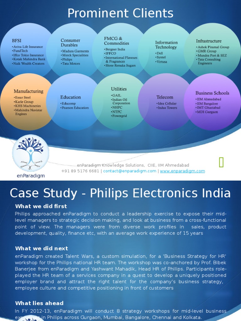 EnParadigm Profile | PDF | Strategic Management | Strategic Planning