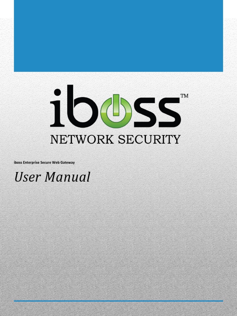 Manual Iboss Enterprise | PDF | Proxy Server | Transport Layer Security