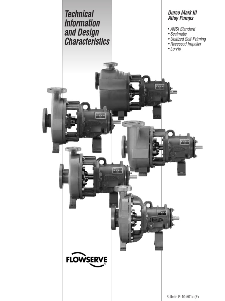 Características Técnicas Bombas Mark III | PDF | Pump | Bearing ...