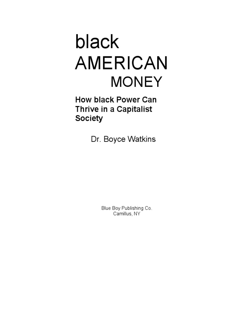 Black American Money | PDF | Martin Luther King Jr. | Marriage