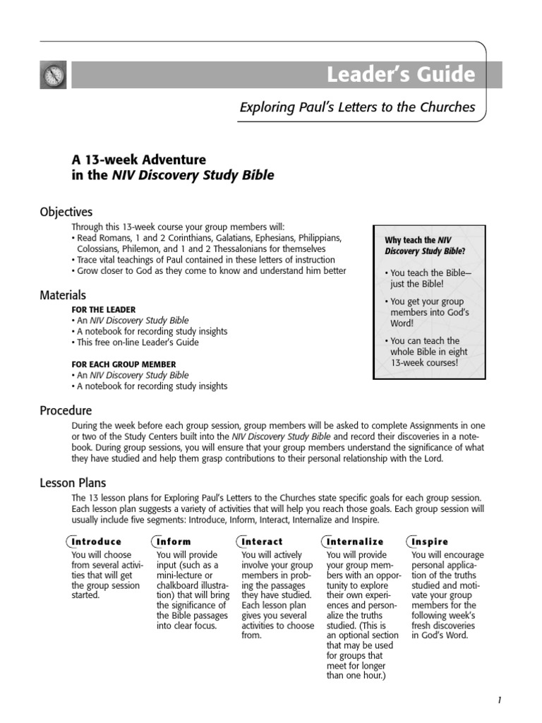 Exploring Paul's Letters To The Churches | PDF | Epistle To The Romans ...