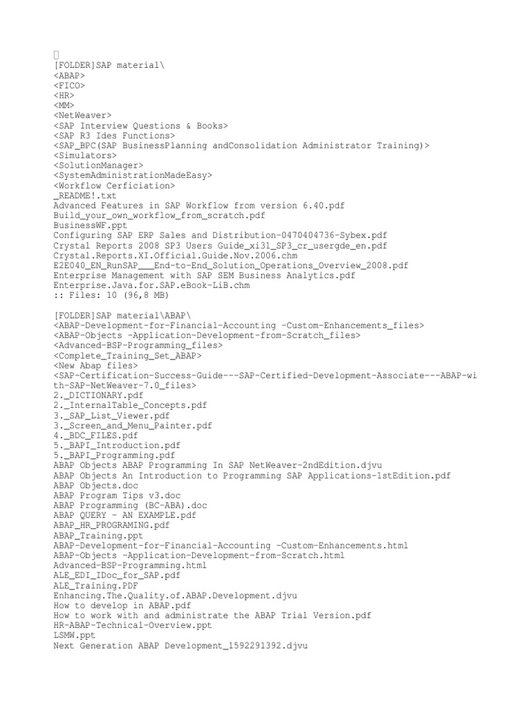 Sap Study Materials | PDF | Accounts Payable | Portable Document Format