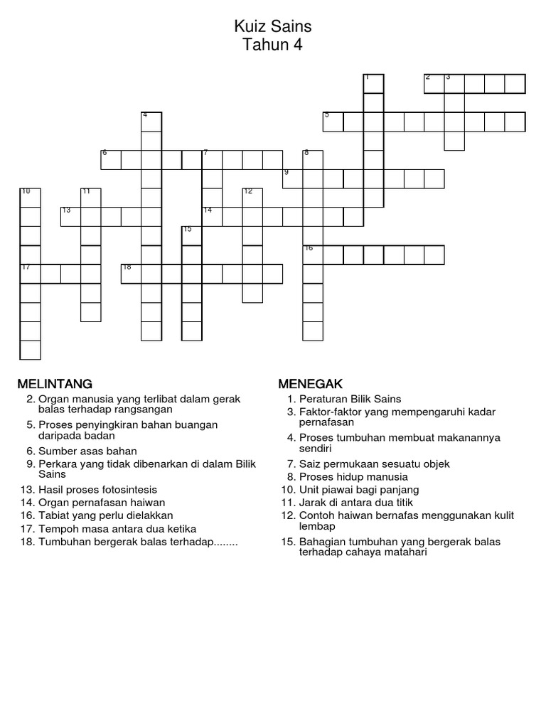 Kuiz Sains | PDF