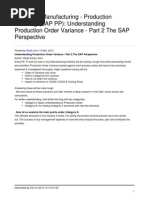 Production Order Variance Analysis in SAP | PDF | Debits And Credits ...