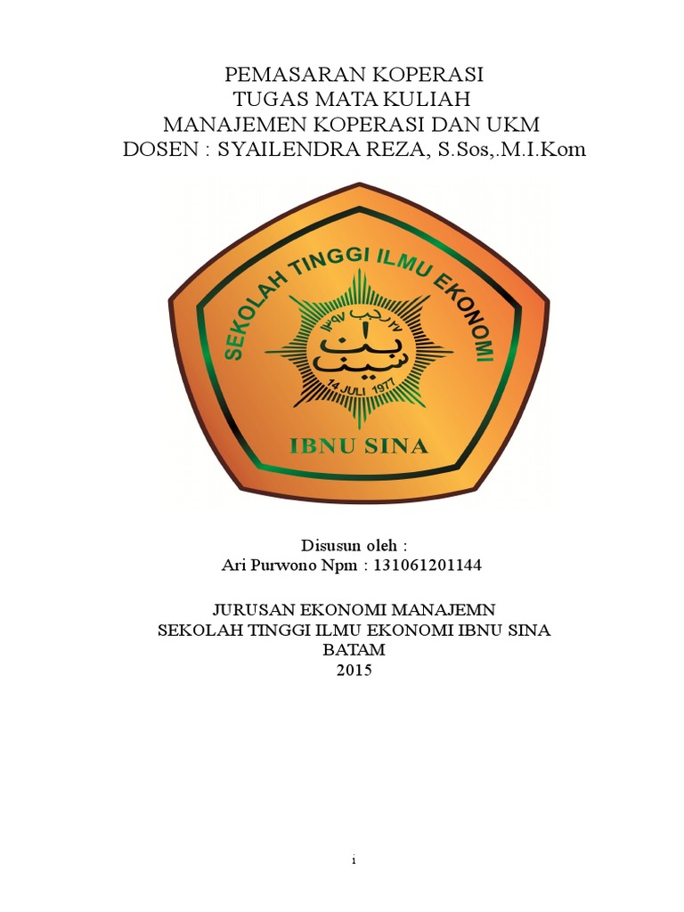 Manajemen Koperasi Dan UKM | PDF