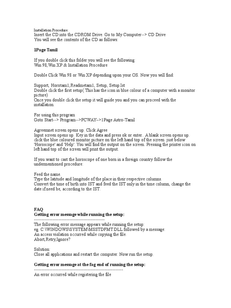 Installation Procedure | PDF | Installation (Computer Programs ...