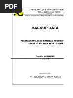 Contoh Back-Up-Data Pengawasan Bangunan | PDF