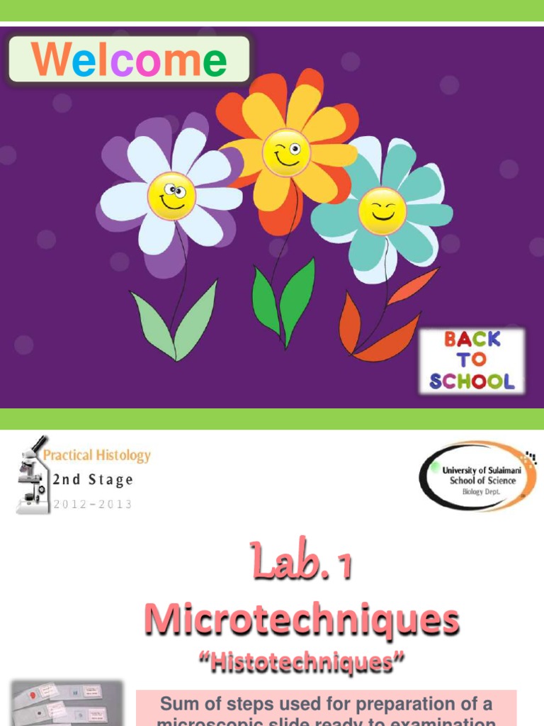 Lab1 Histotechnique | PDF | Staining | Fixation (Histology)