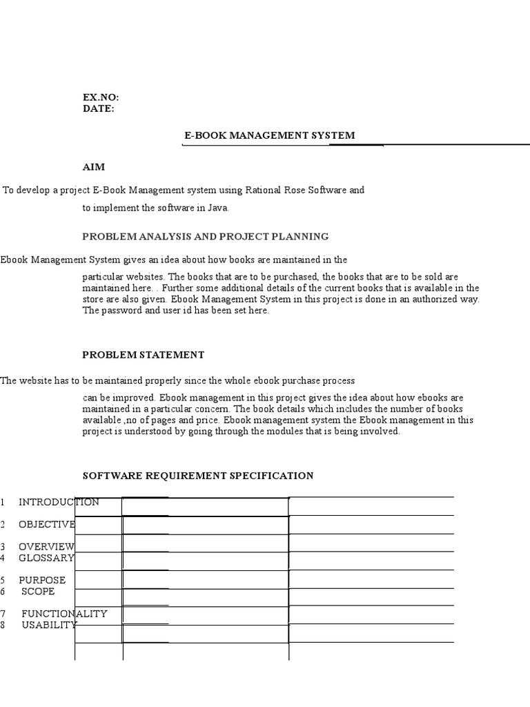 E BOok Management | PDF | Use Case | Databases