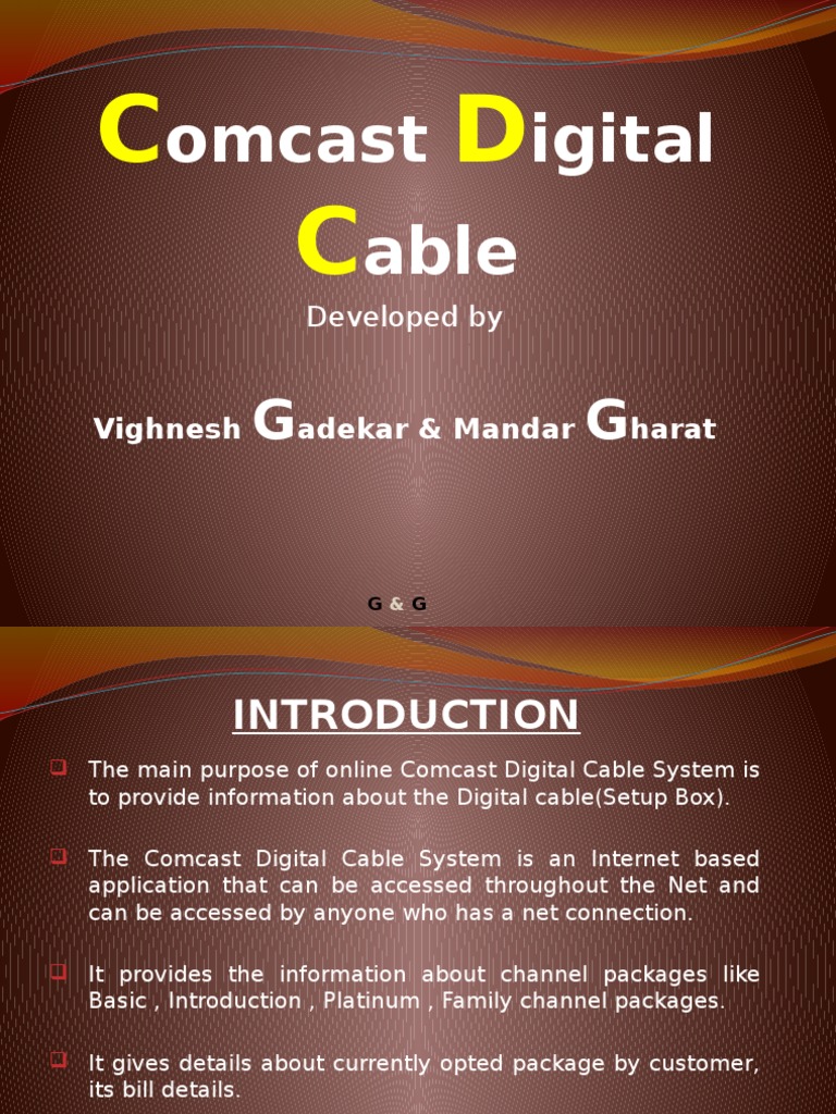 Comcast Digital Cable | PDF | Comcast | Websites