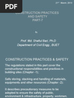 CODE of Construction Safety Practice | PDF | Occupational Safety And ...