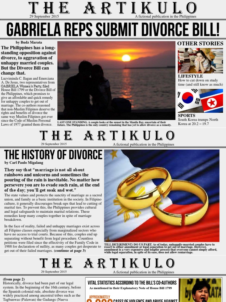 Divorce Bill: A New Era for Filipinos | PDF | Divorce | Marriage