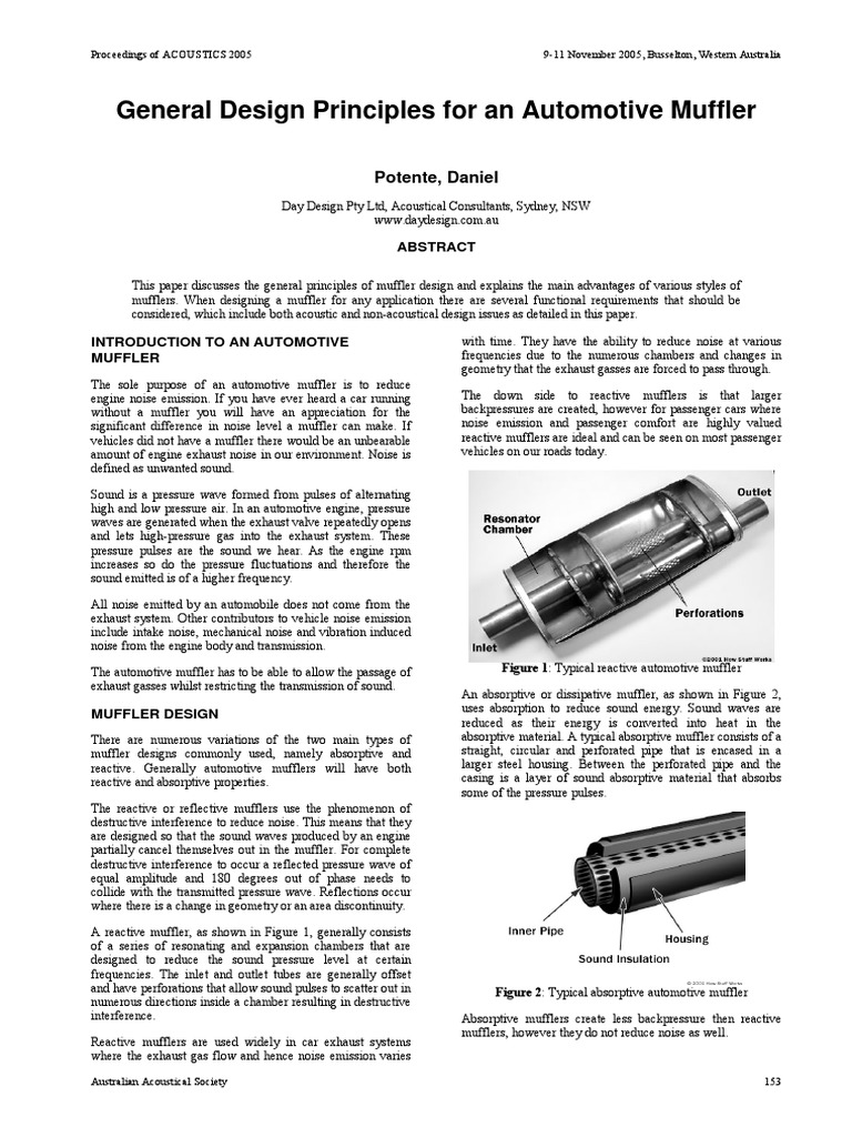 Muffler | PDF | Noise | Attenuation