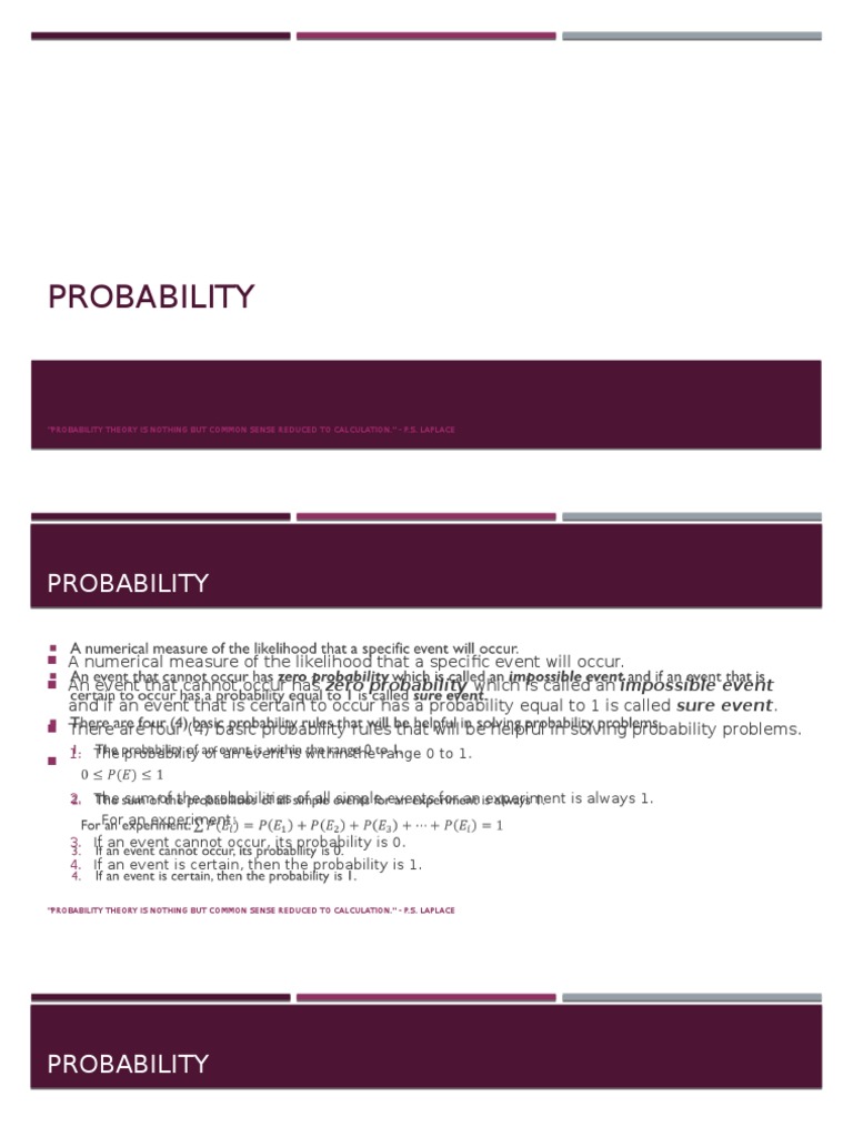 Calculating Probabilities: An Example-Based Exploration of Fundamental ...