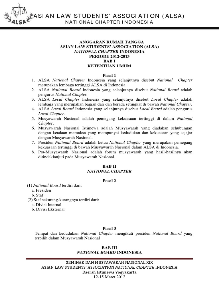 ART ALSA Indonesia | PDF