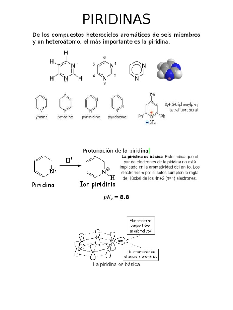 PIRIDINAS | PDF | Piridina | Química Orgánica