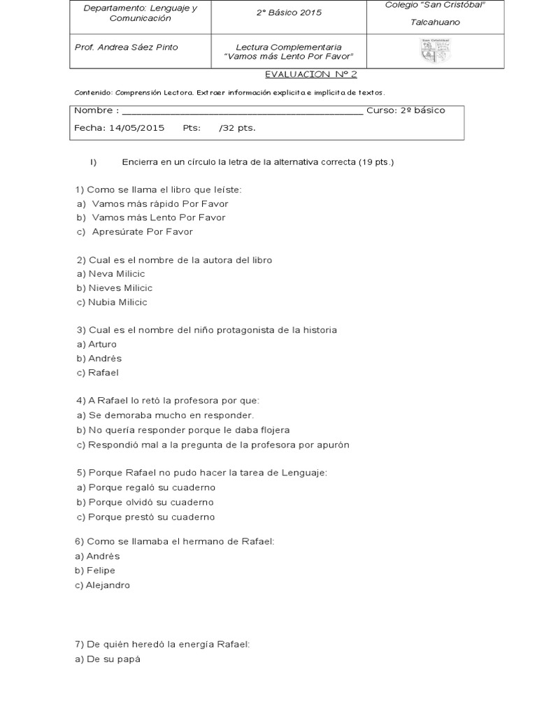 Vamos Mas Lento Por Favor | PDF