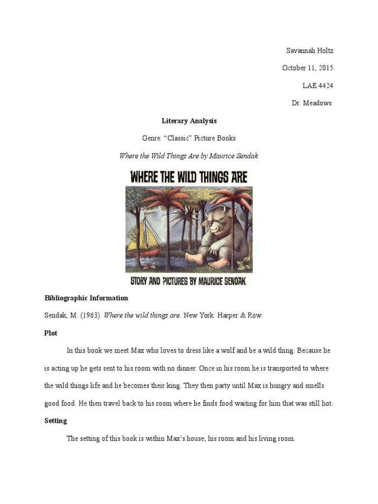 Where The Wild Things Are | PDF