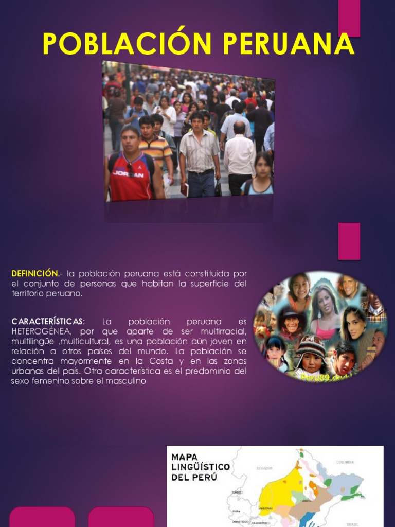 Población Peruana | PDF | Población | Perú