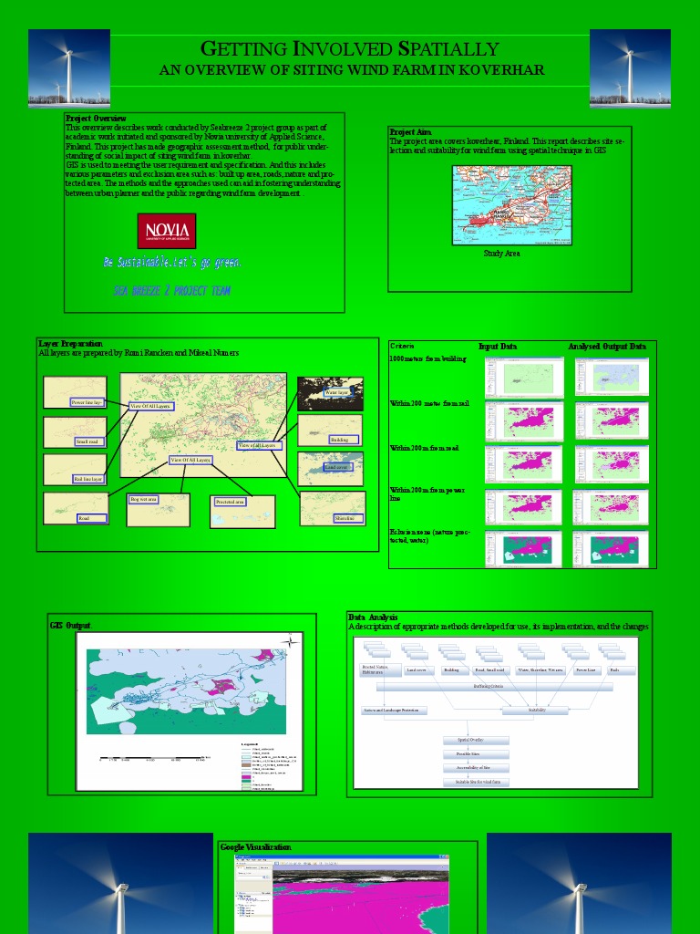 2010 GIS Poster Presentation of Wind Farm Development | PDF ...
