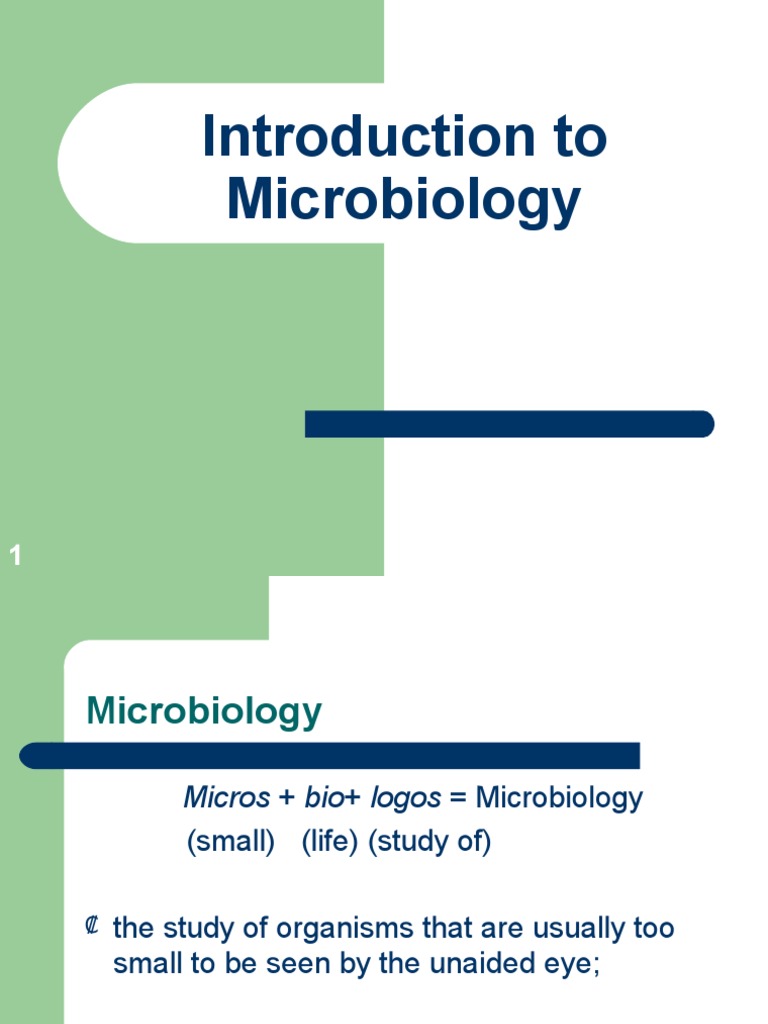 Introduction To Microbiology | PDF | Microbiology | Microorganism