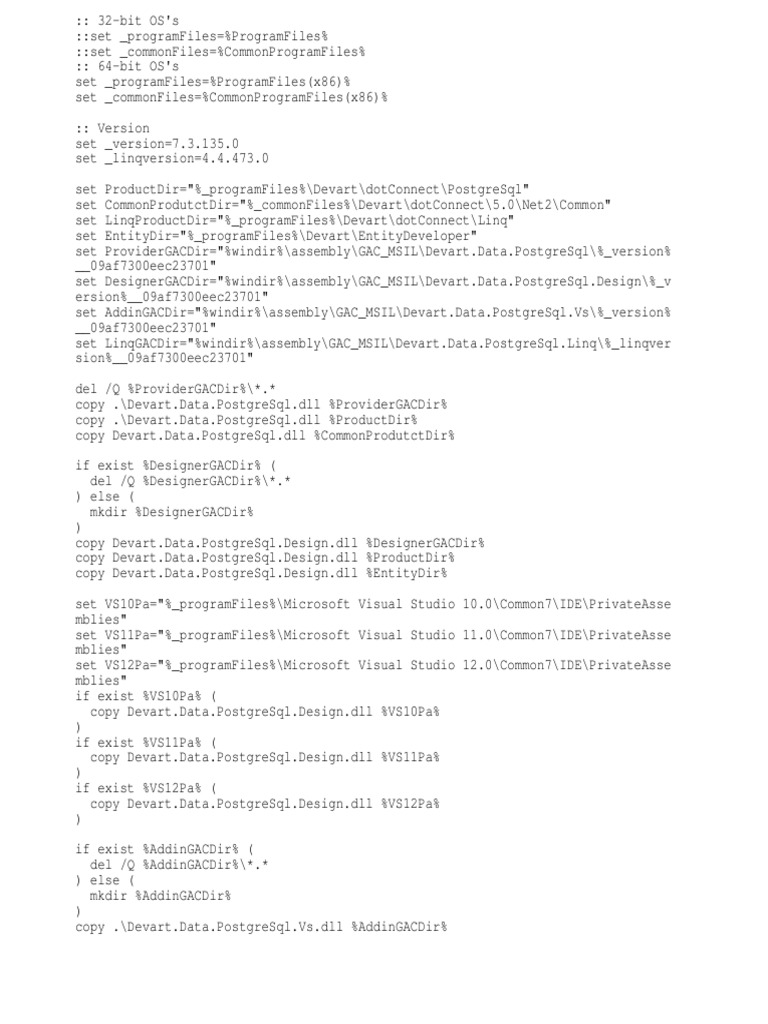 PostgreSQL Devart Installation Script | PDF