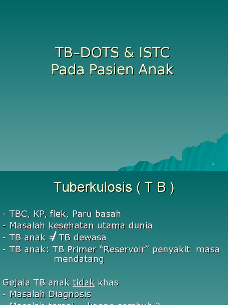 Diagnosis dan Terapi TBC pada Anak | PDF | Pengembangan Diri ...
