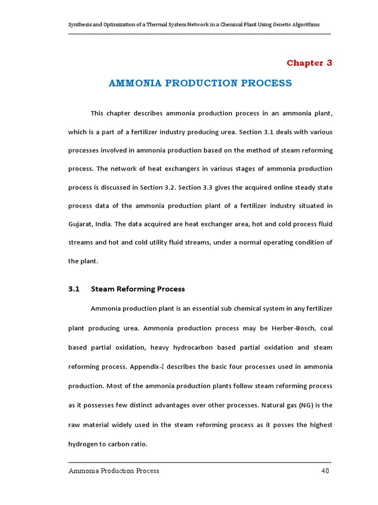 Ammonia Production Process | PDF | Carbon Dioxide | Ammonia