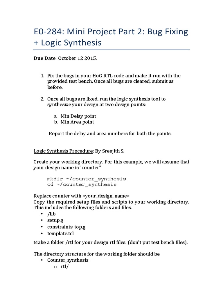 SV MiniProject Part 2 | PDF | Directory (Computing) | Software Engineering