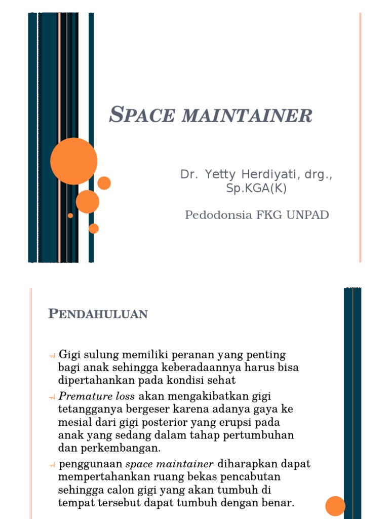 Space Maintainer | PDF