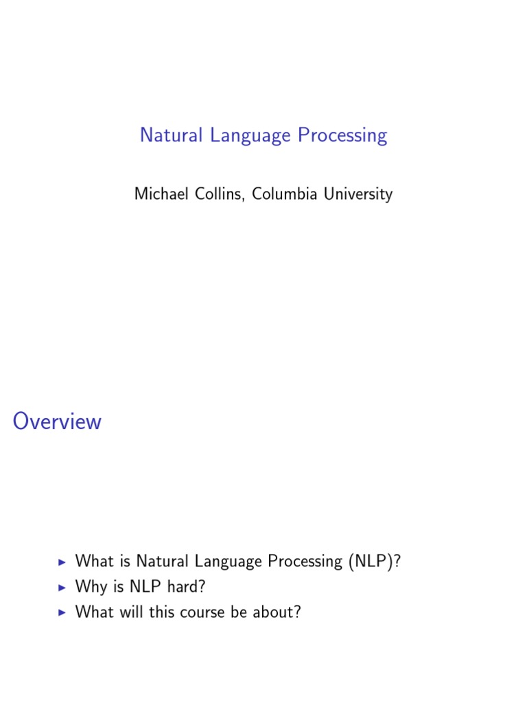 Introduction To Natural Language Processing | PDF | Human Communication ...