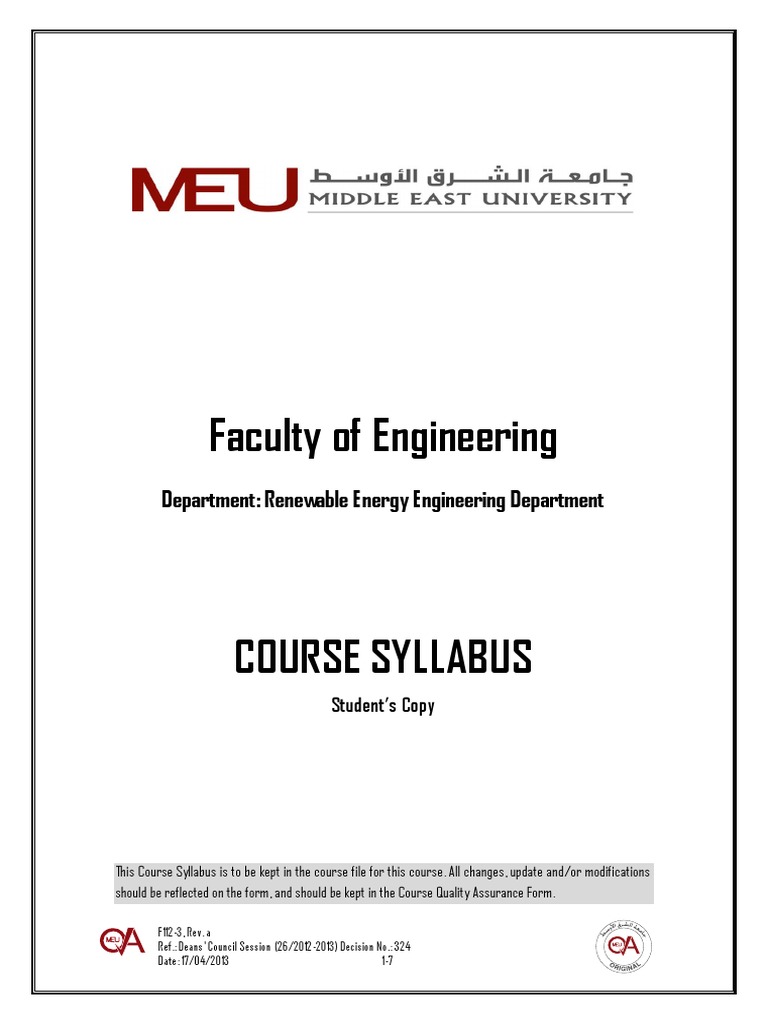 Advanced Engineering Math Syllabus | PDF | Ordinary Differential ...
