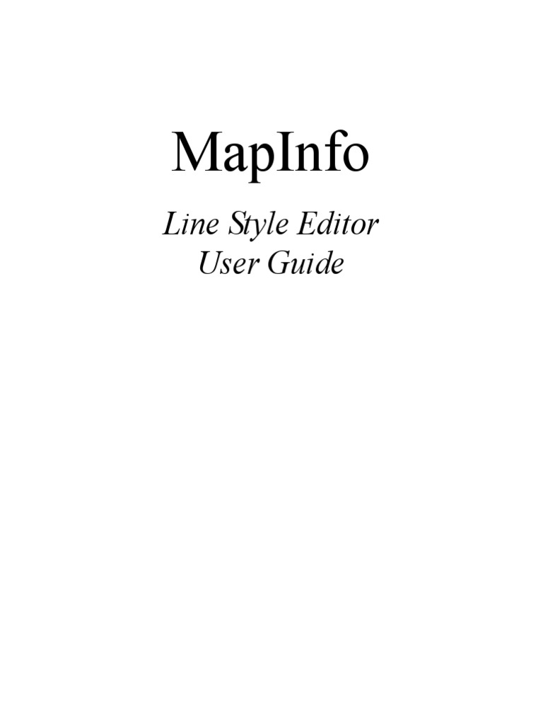 Map Info Line Style Editor | PDF | Menu (Computing) | Button (Computing)