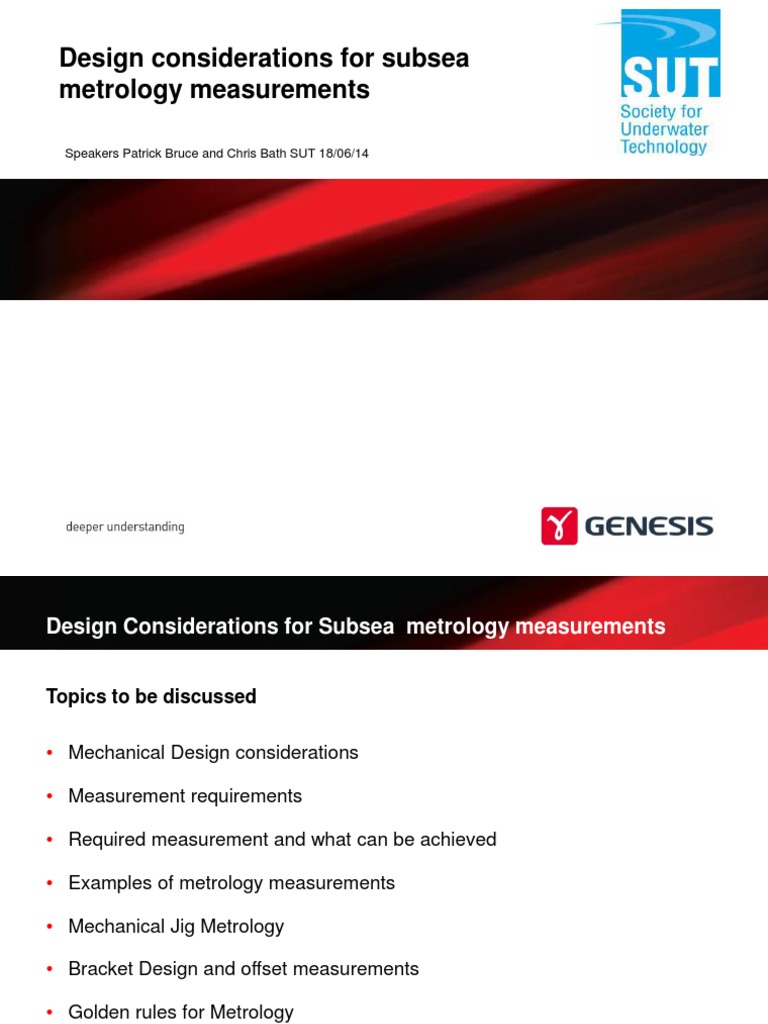 Subsea Metrology Design Considerations | PDF