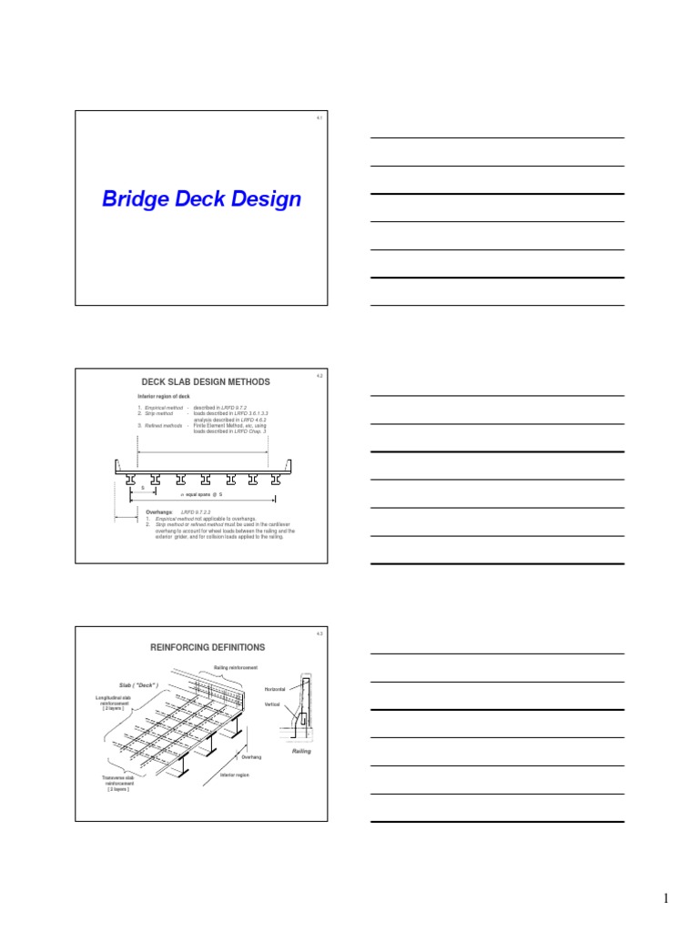 Bridge Deck Design | PDF | Controlled Access Highway | Truck