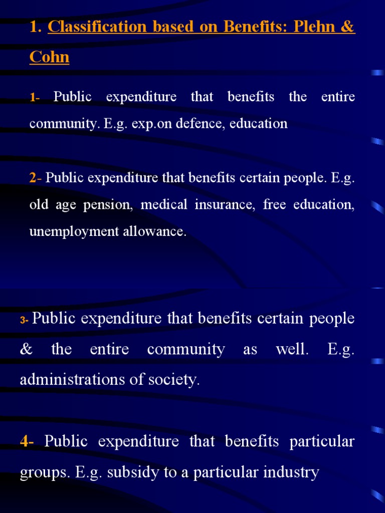 Classification of Public Expenditure | PDF | Public Finance | Expense