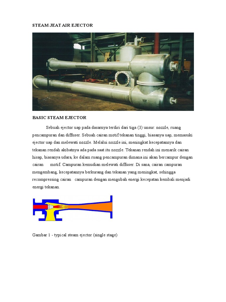 Steam Jet Air Ejector | PDF | Griya & Taman
