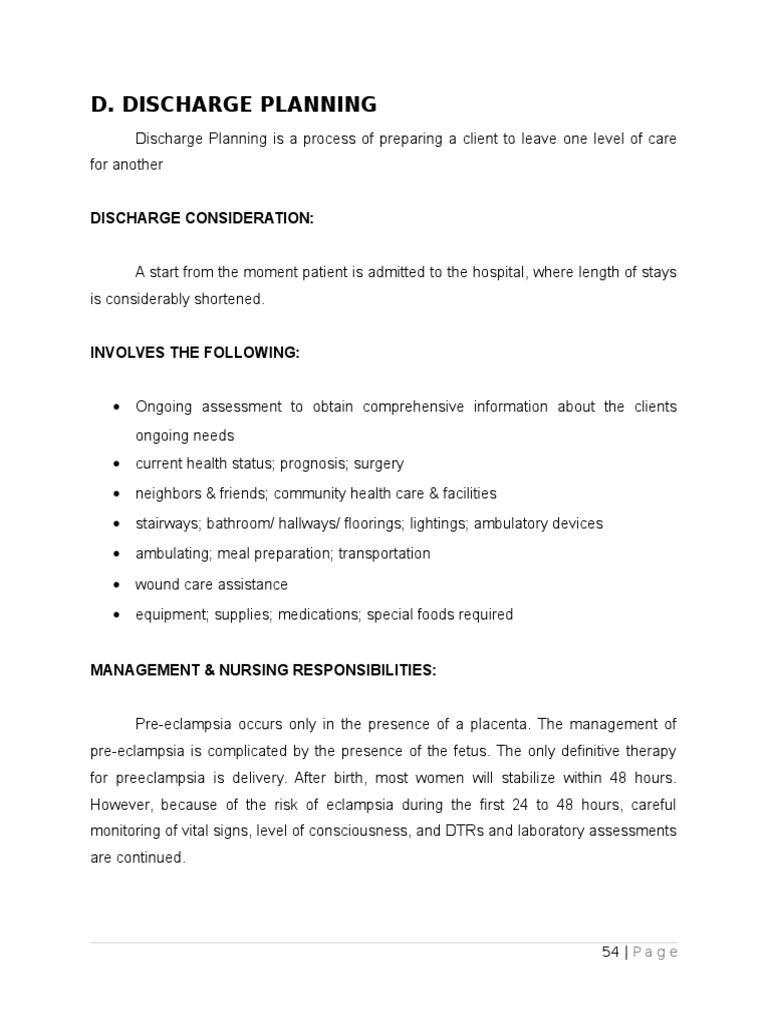 Discharge Planning Final | Diseases And Disorders | Health Care