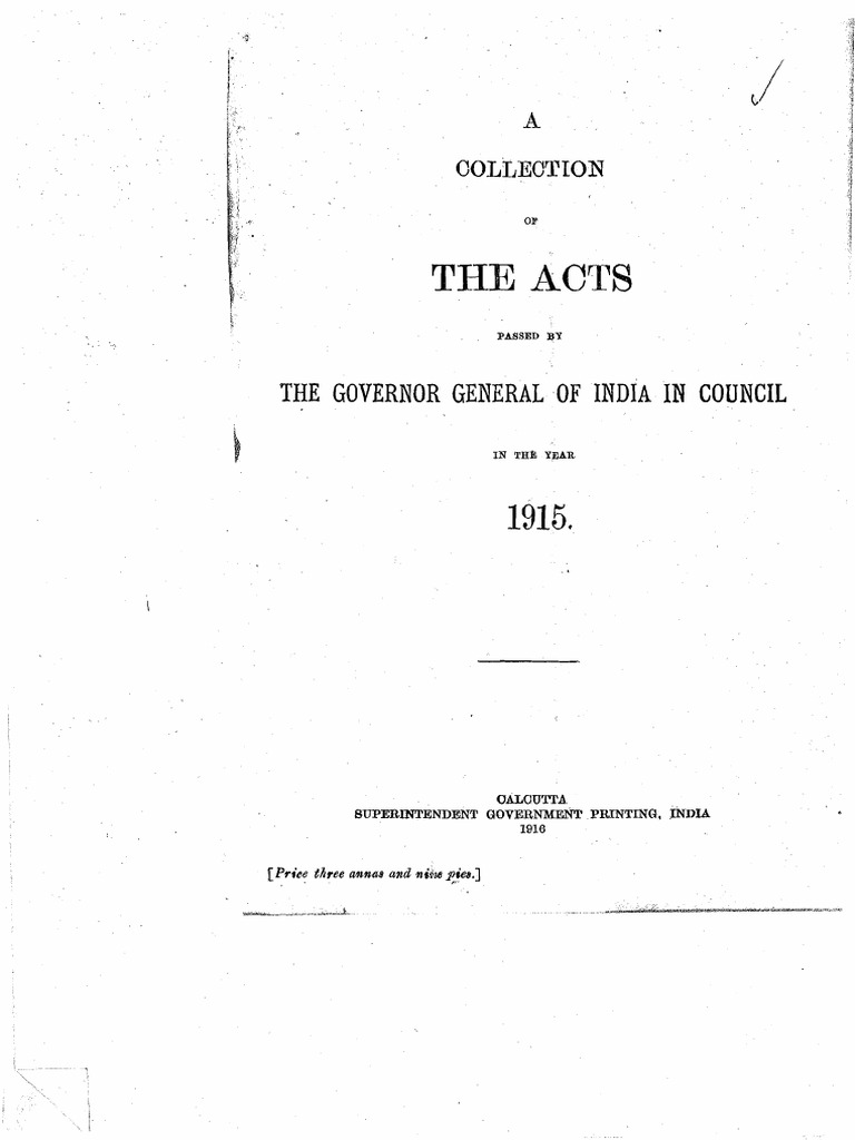 Government of India Act 1915 | PDF | Virtue | Government