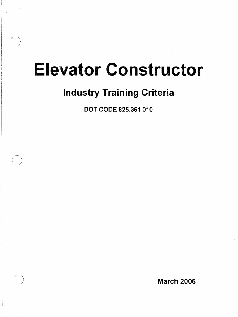 Elevator Constructor | PDF