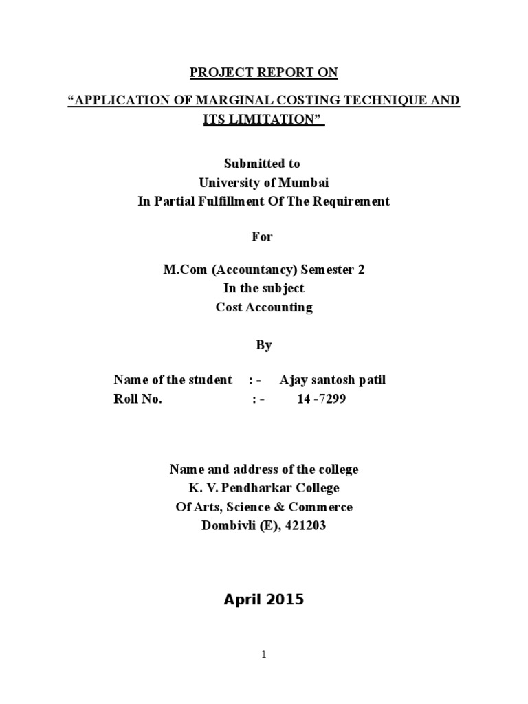 application-of-marginal-costing-technique-its-limitation-pdf